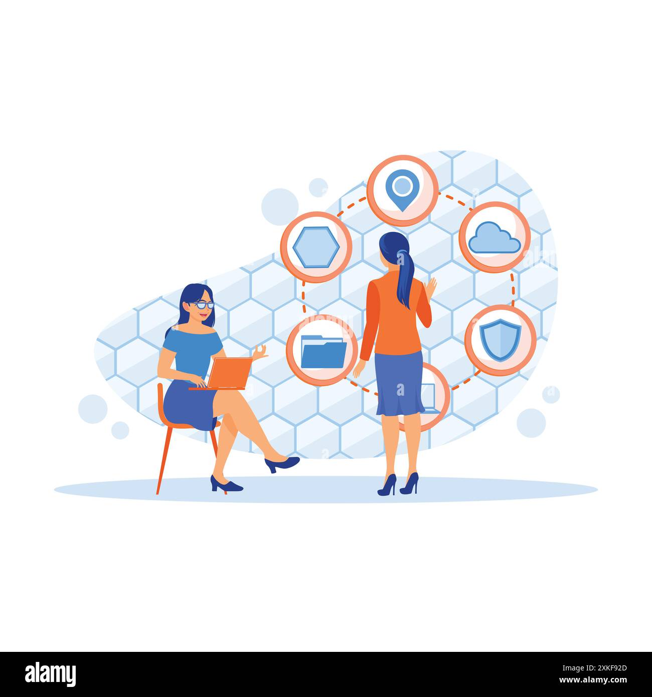 Cyberspace specialist Stock Vector Images - Alamy