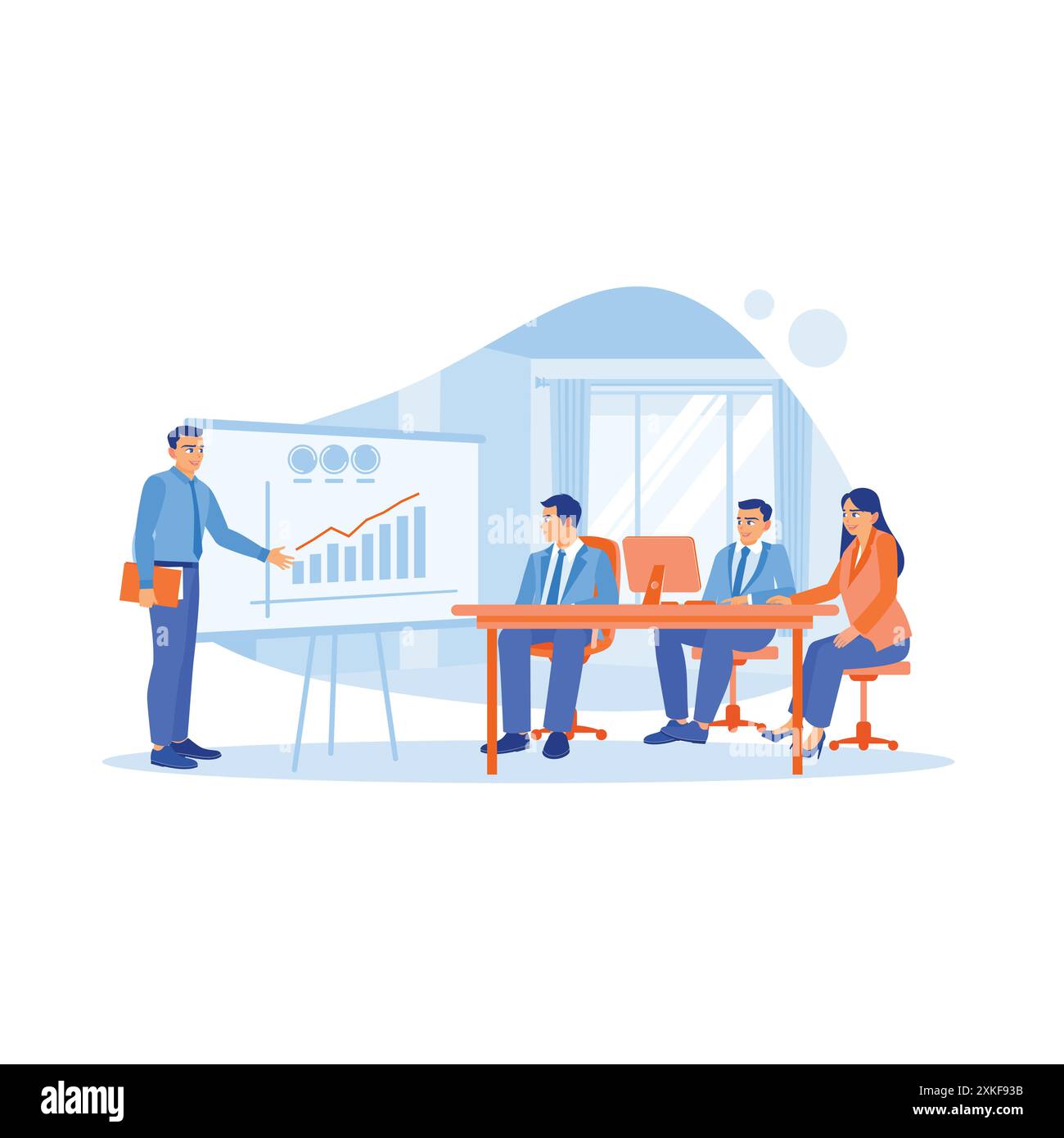 Product presentation meeting room Stock Vector Images - Alamy