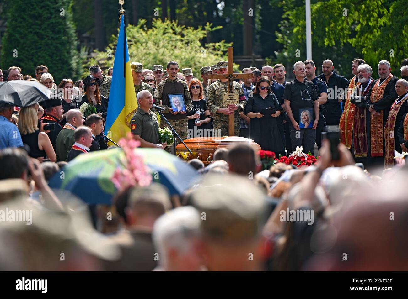 LVIV, UKRAINE - JULY 22, 2024 - Head of the Svoboda secretariat, chief ...