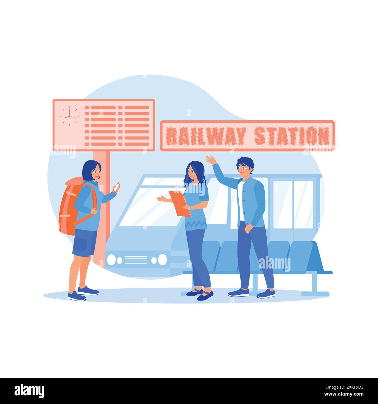 Diverse friends using local map navigation together on the train ...