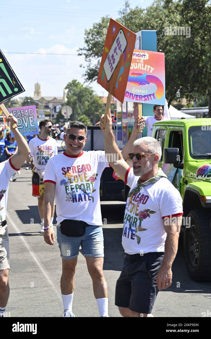 San Diego, California, USA. 20th July, 2024. The San Diego Pride Parade ...