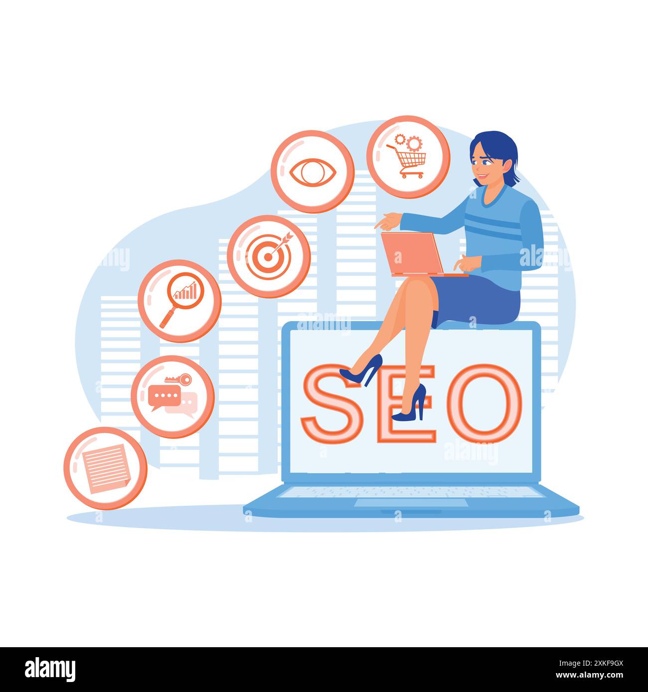 Adult websites computer Stock Vector Images - Alamy