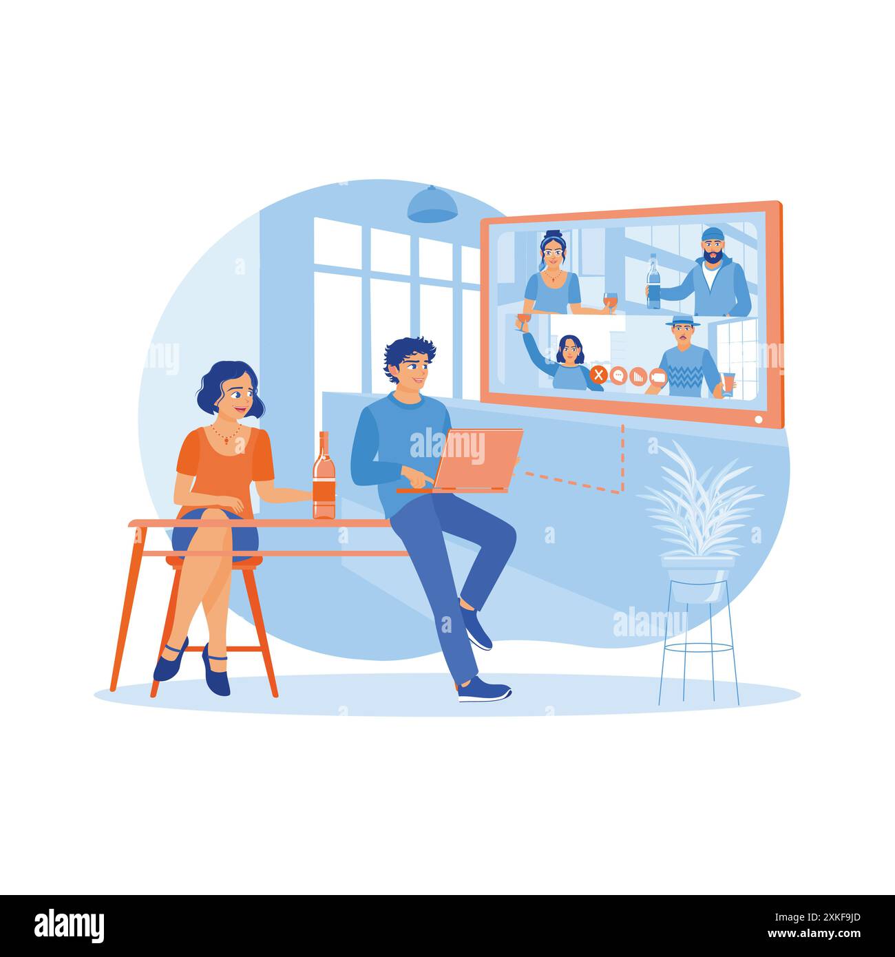 Couple tasting Cut Out Stock Images & Pictures - Alamy