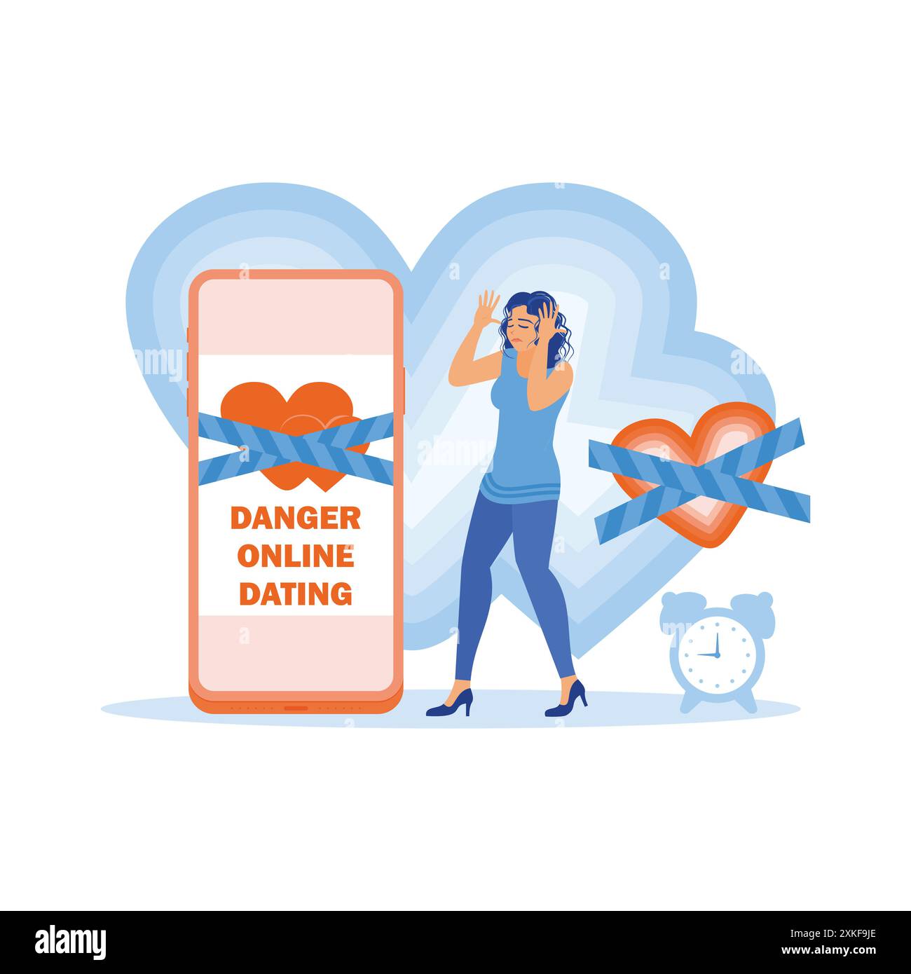 Mobile scam screen Stock Vector Images - Alamy