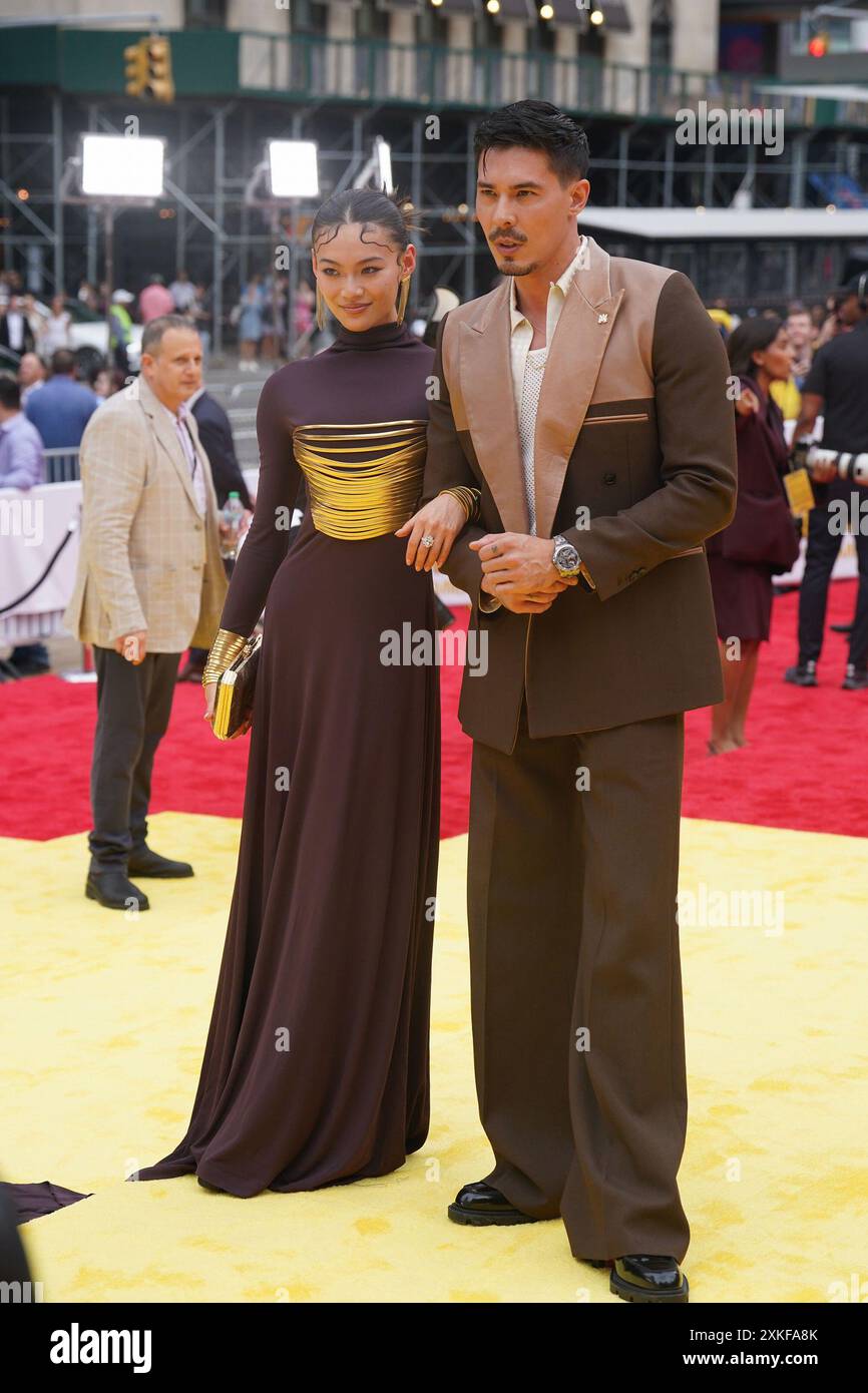 New York, USA. Ny. 22nd July, 2024. Lucy Qiu, Lewis Tan at arrivals for ...