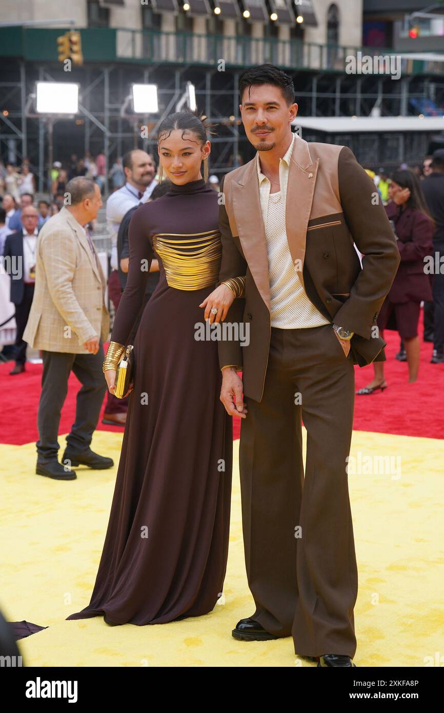 New York, USA. Ny. 22nd July, 2024. Lucy Qiu, Lewis Tan at arrivals for ...