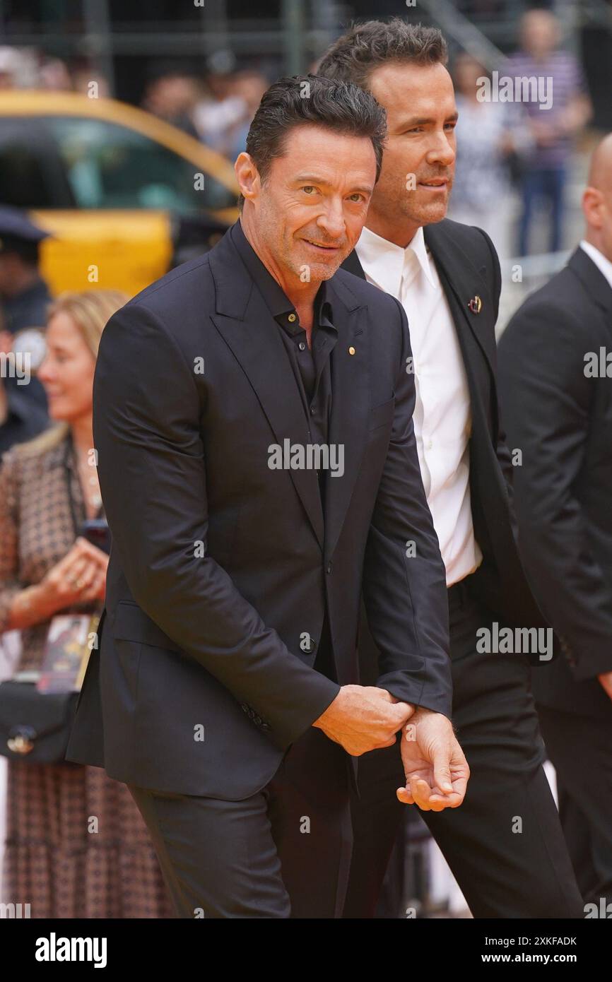 New York, USA. Ny. 22nd July, 2024. Hugh Jackman, Ryan Reynolds at ...