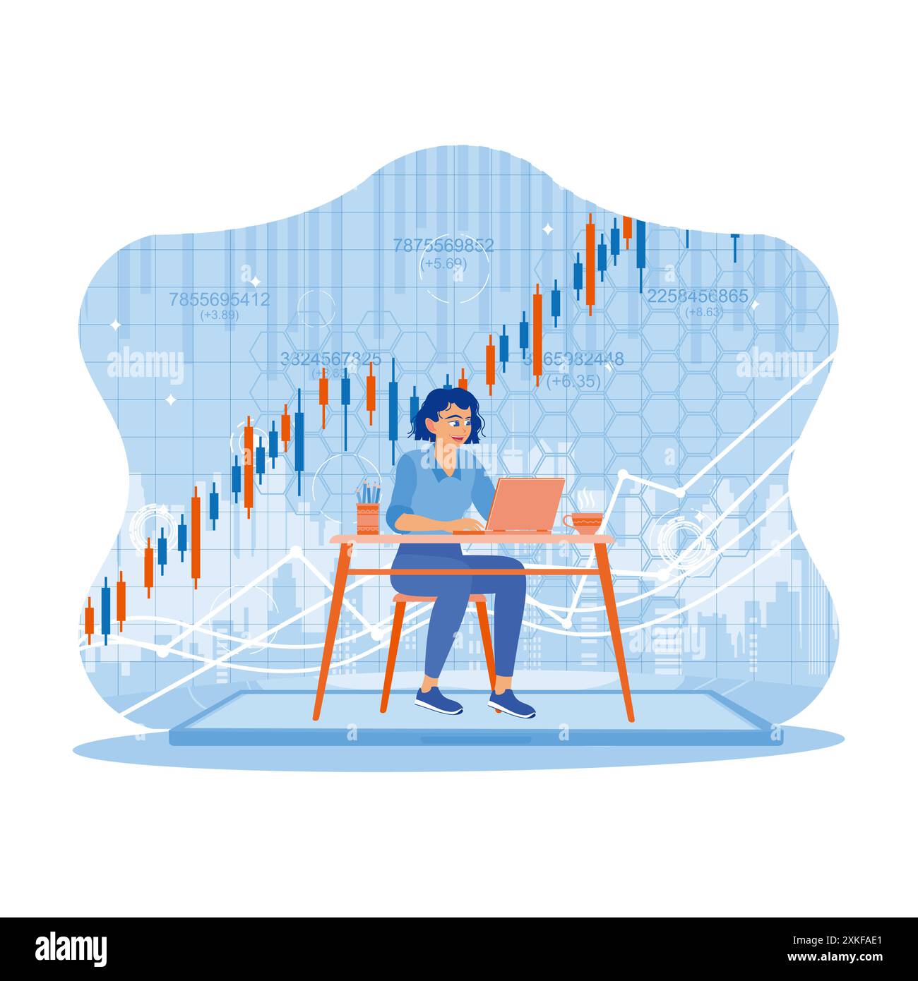 Technology data markets Stock Vector Images - Alamy