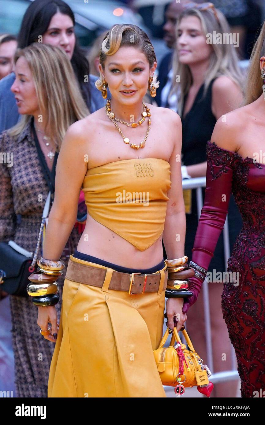 New York, USA. Ny. 22nd July, 2024. Gigi Hadid at arrivals for DEADPOOL ...