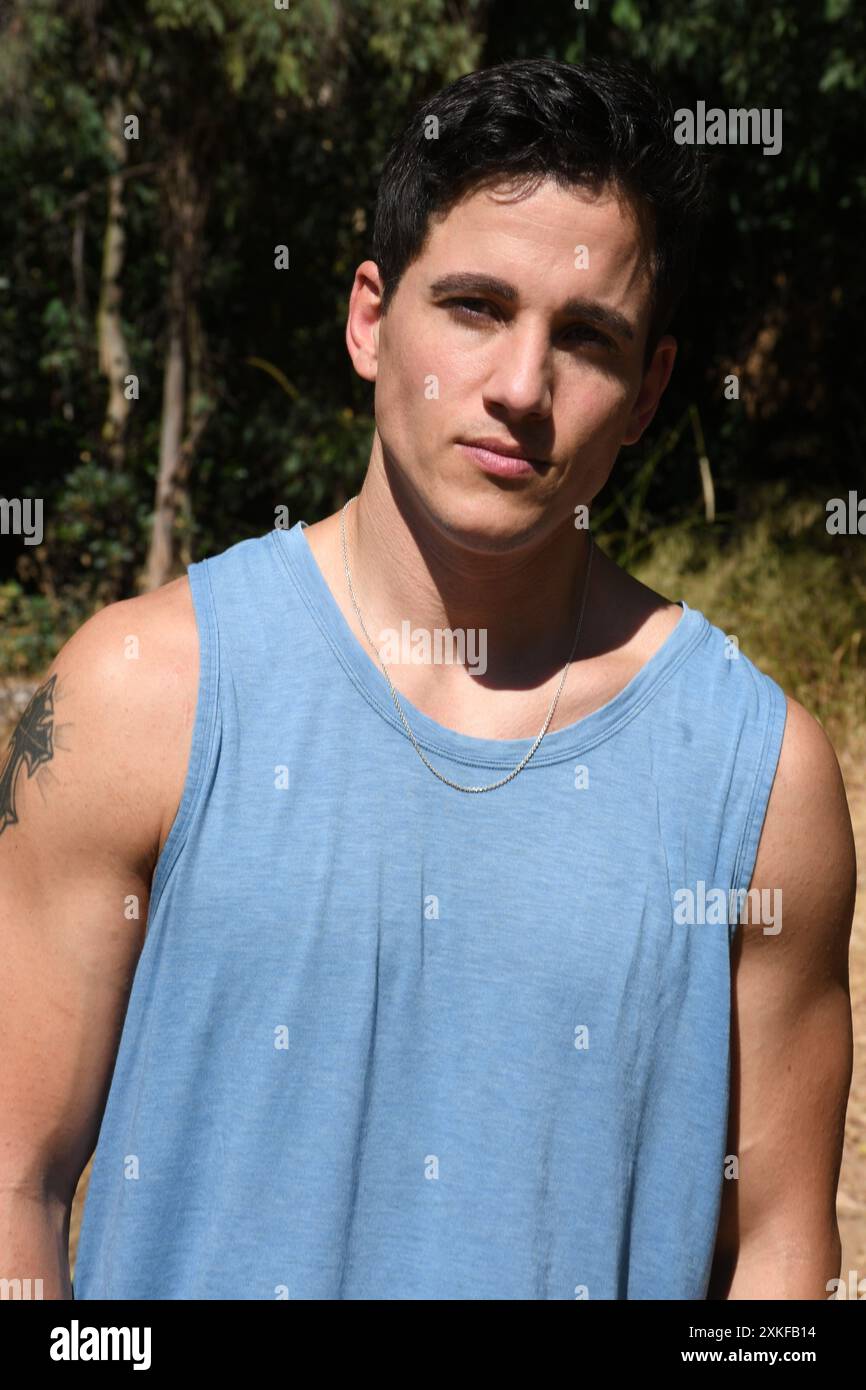 Beverly Hills, California, USA 21st July 2024 Actor Mike Manning poses ...