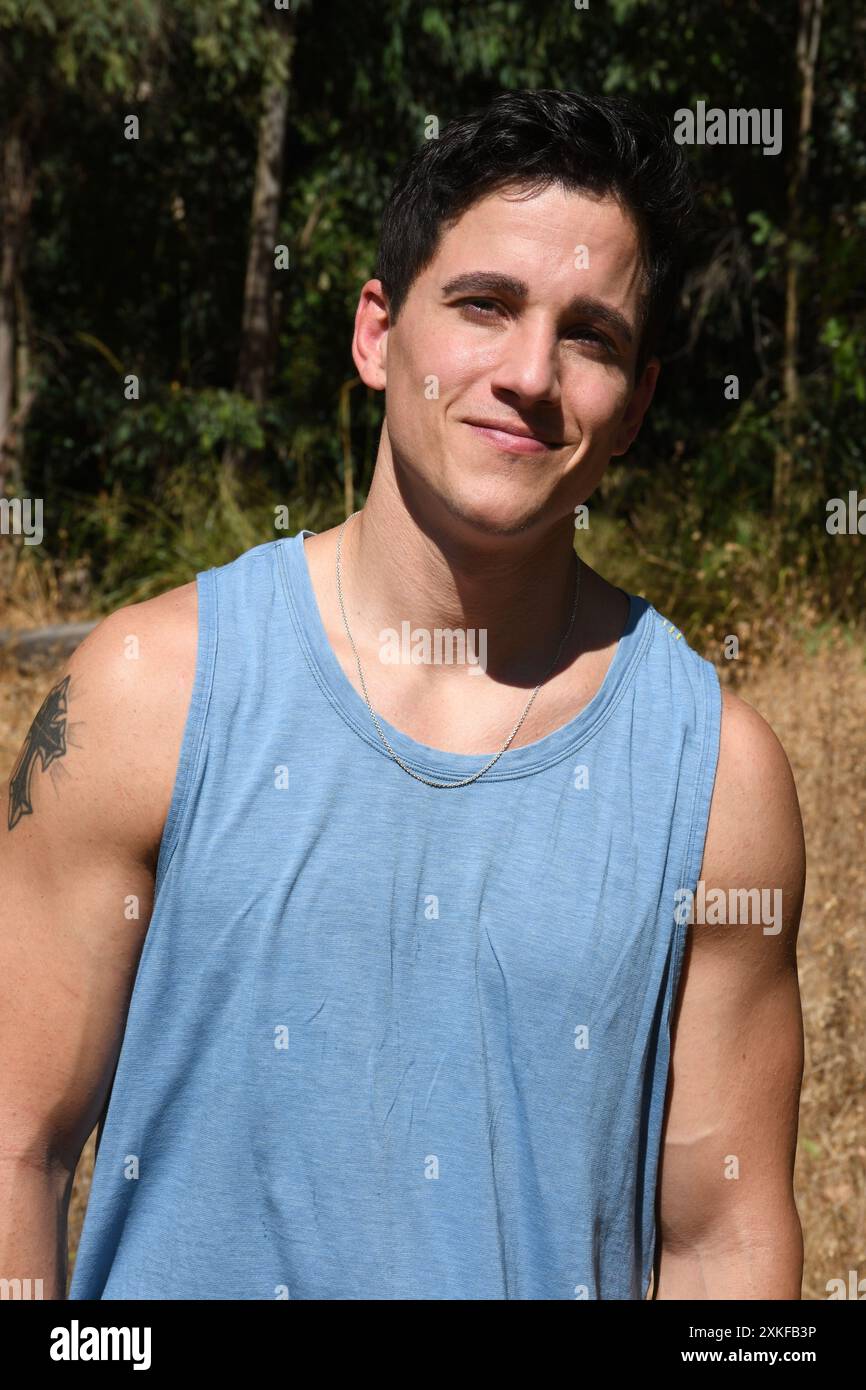 Beverly Hills, California, USA 21st July 2024 Actor Mike Manning poses at an exclusive Photo ...