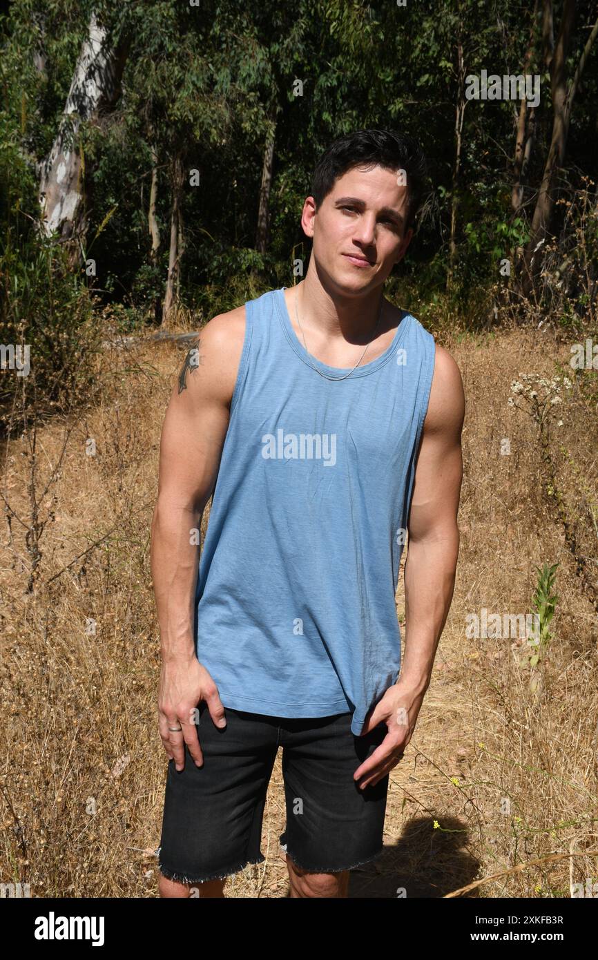 Beverly Hills, California, USA 21st July 2024 Actor Mike Manning poses ...