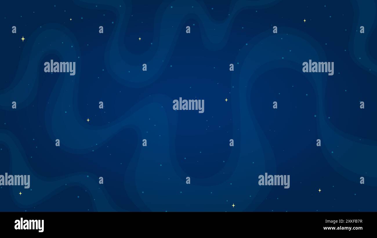 Abstract deep space background vector illustration. Comic style starry ...