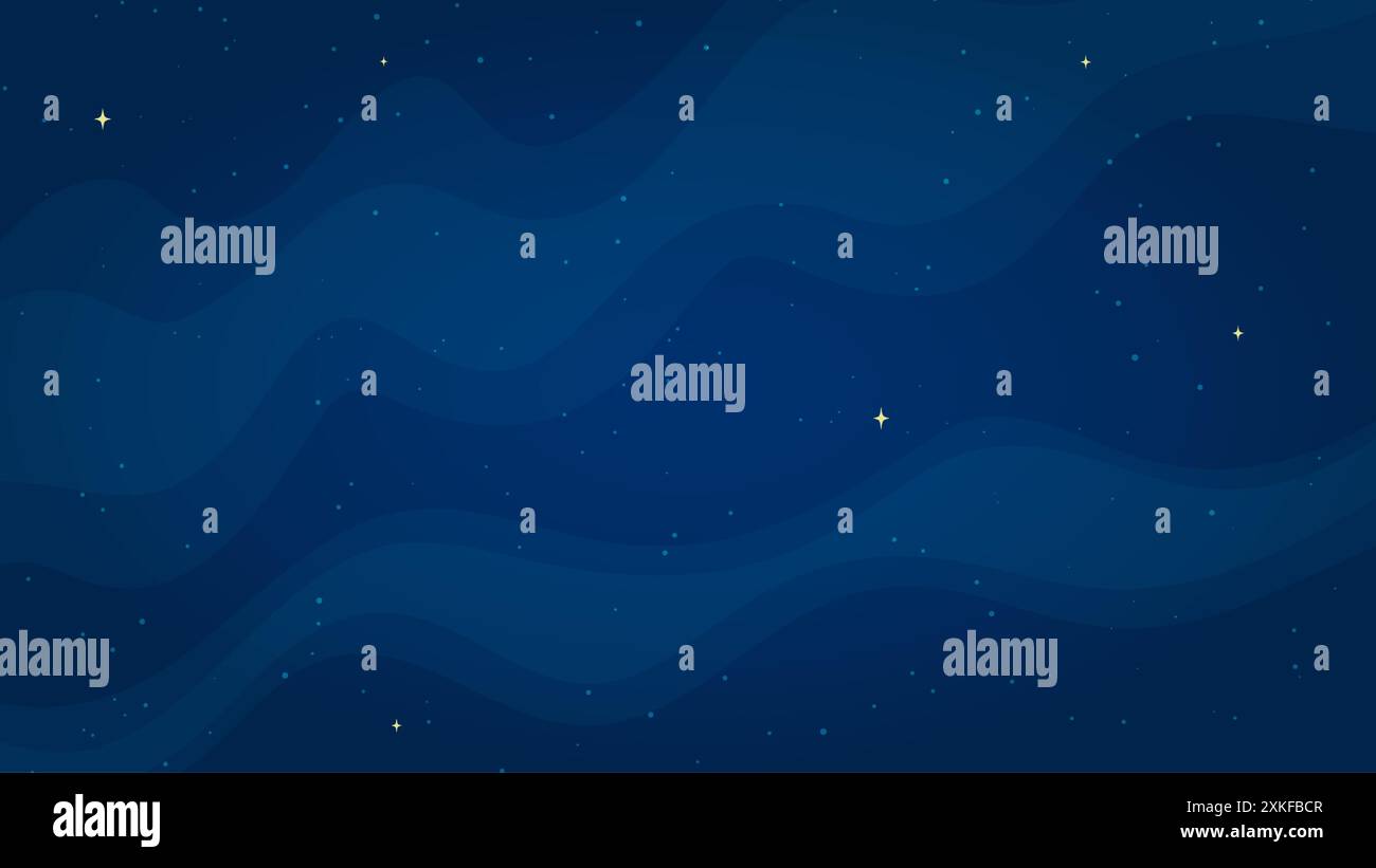 Abstract deep space background vector illustration. Comic style starry ...