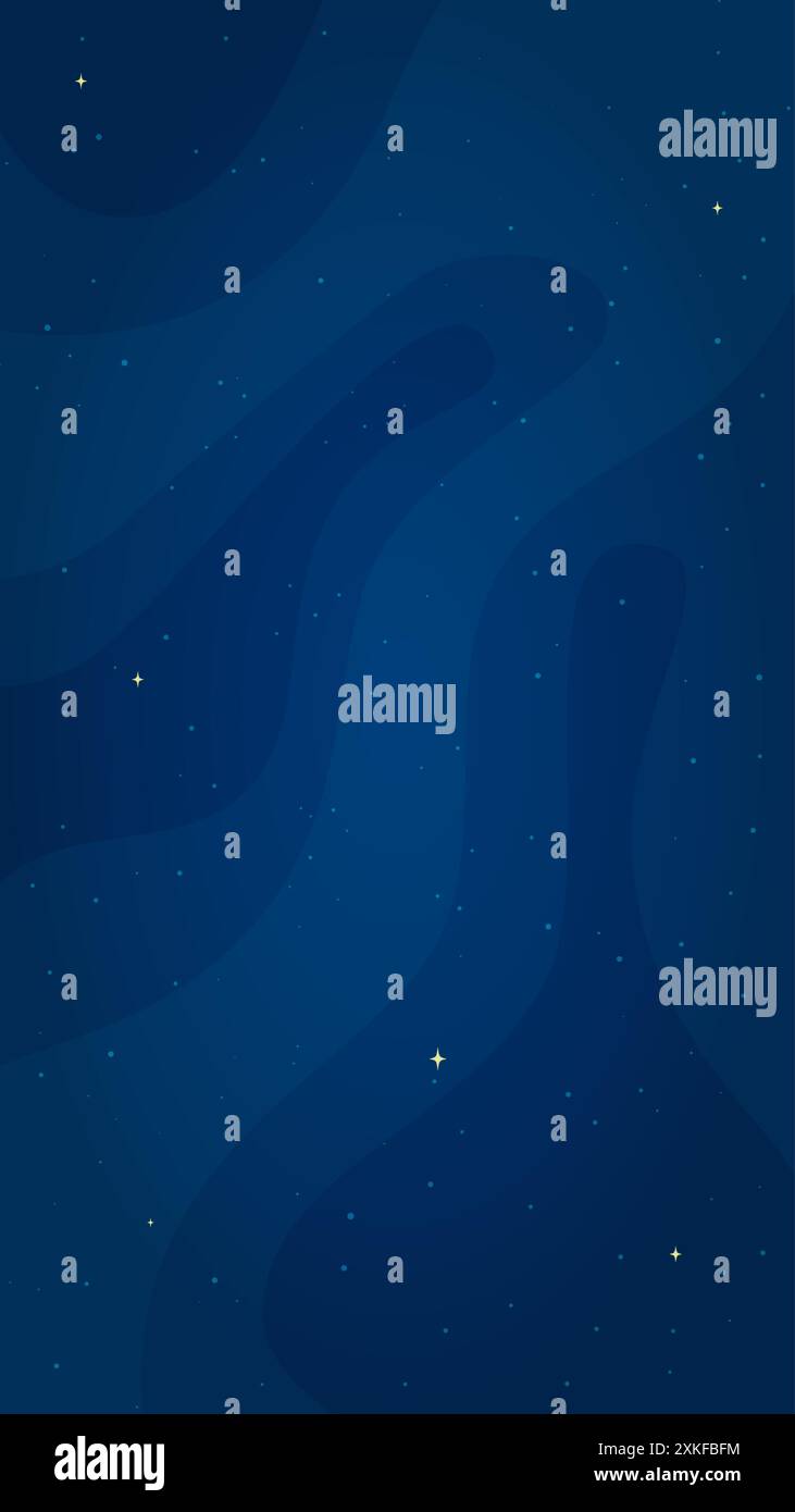 Abstract deep space background vector illustration. Comic style starry ...