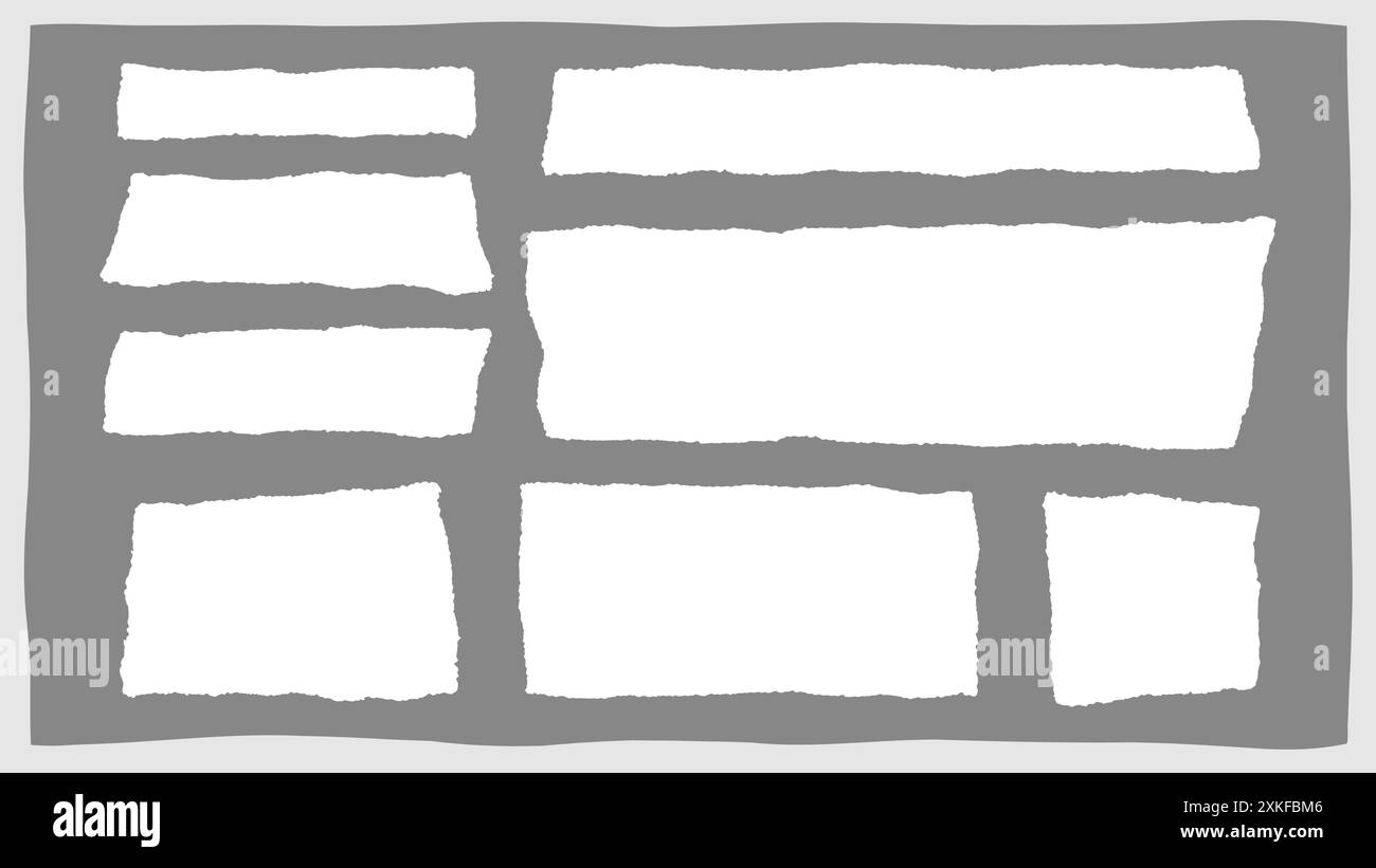 Torn paper edge rectangle hi-res stock photography and images - Alamy