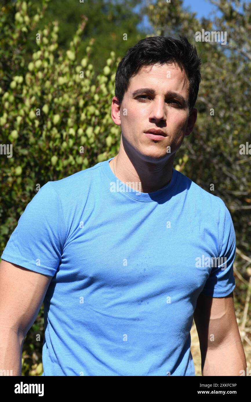 Beverly Hills, California, USA 21st July 2024 Actor Mike Manning poses ...