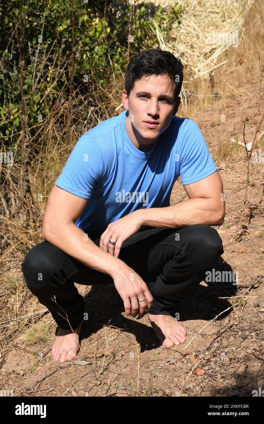 Beverly Hills, California, USA 21st July 2024 Actor Mike Manning poses ...