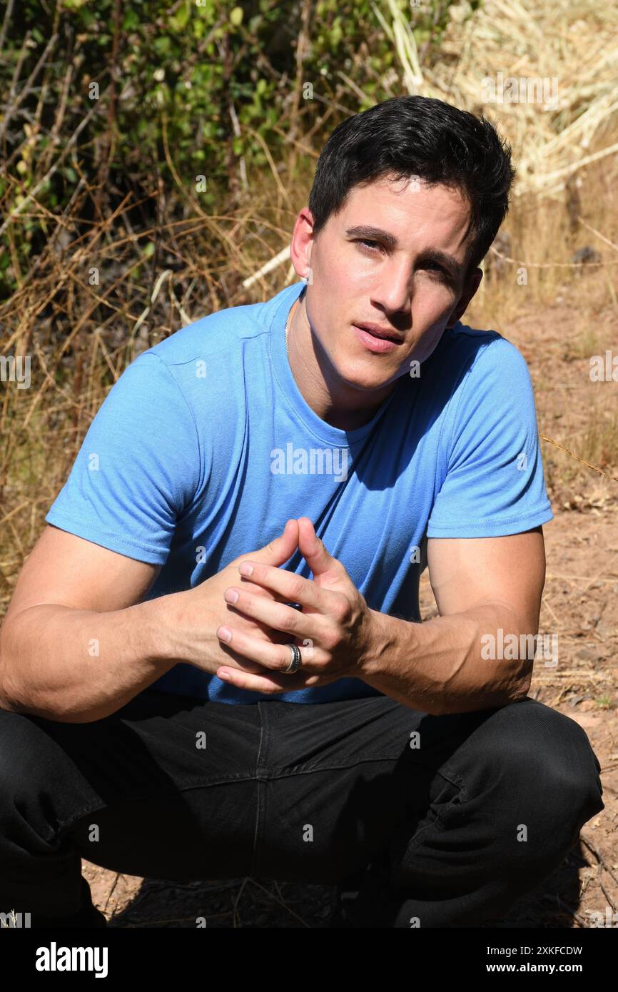 Beverly Hills, California, USA 21st July 2024 Actor Mike Manning poses ...