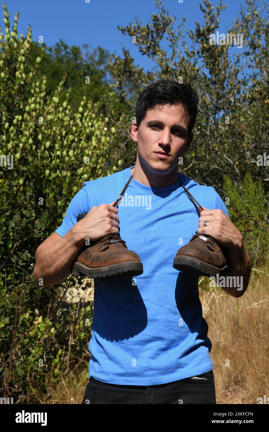 Beverly Hills, California, USA 21st July 2024 Actor Mike Manning poses ...
