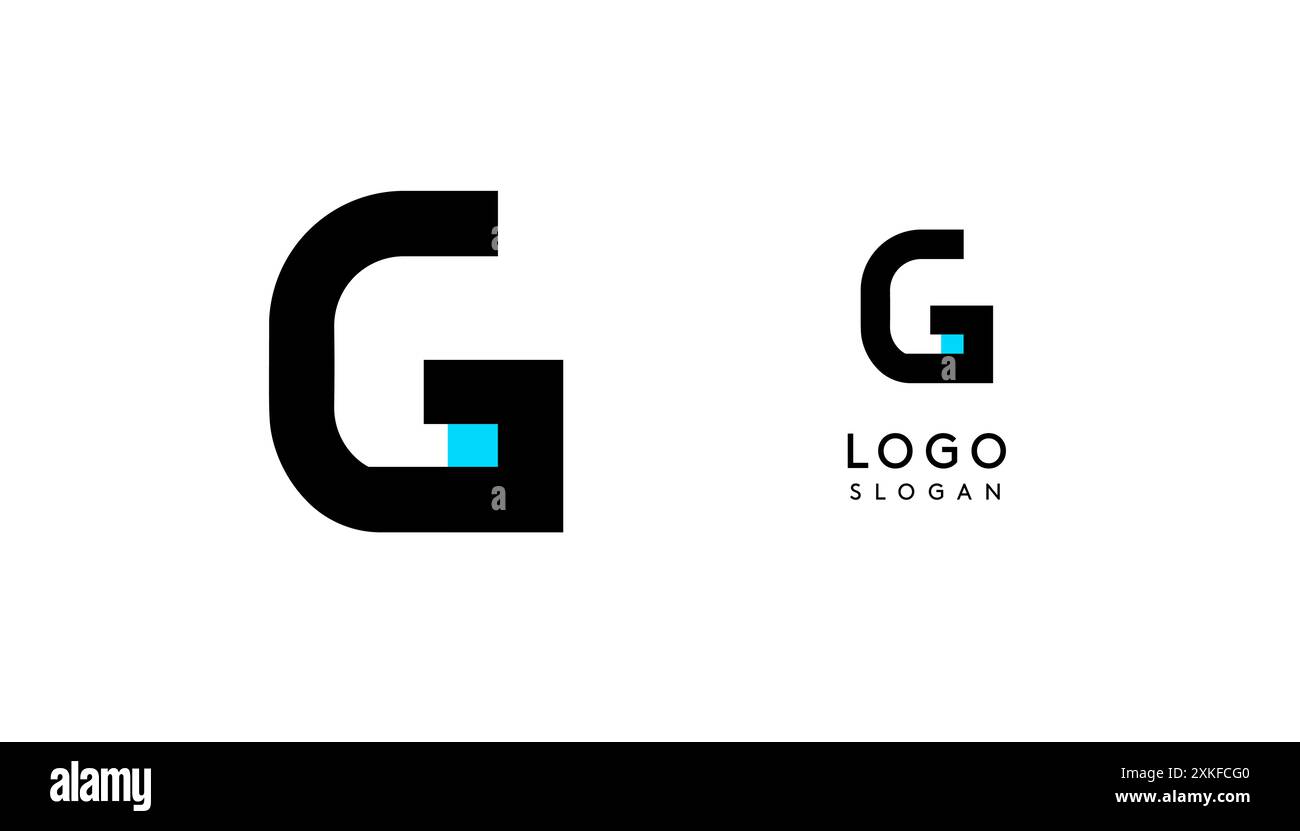 Bauhaus flat unique Letter G, color logo for business, tech apps ...