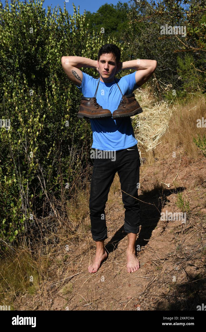 Beverly Hills, California, USA 21st July 2024 Actor Mike Manning poses ...