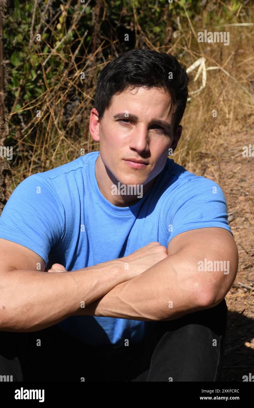 Beverly Hills, California, USA 21st July 2024 Actor Mike Manning poses ...
