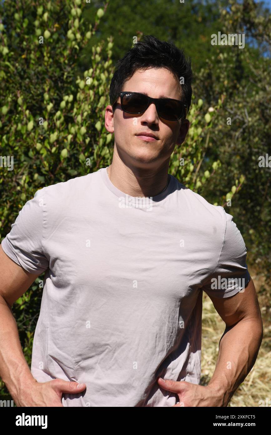 Beverly Hills, California, USA 21st July 2024 Actor Mike Manning poses ...