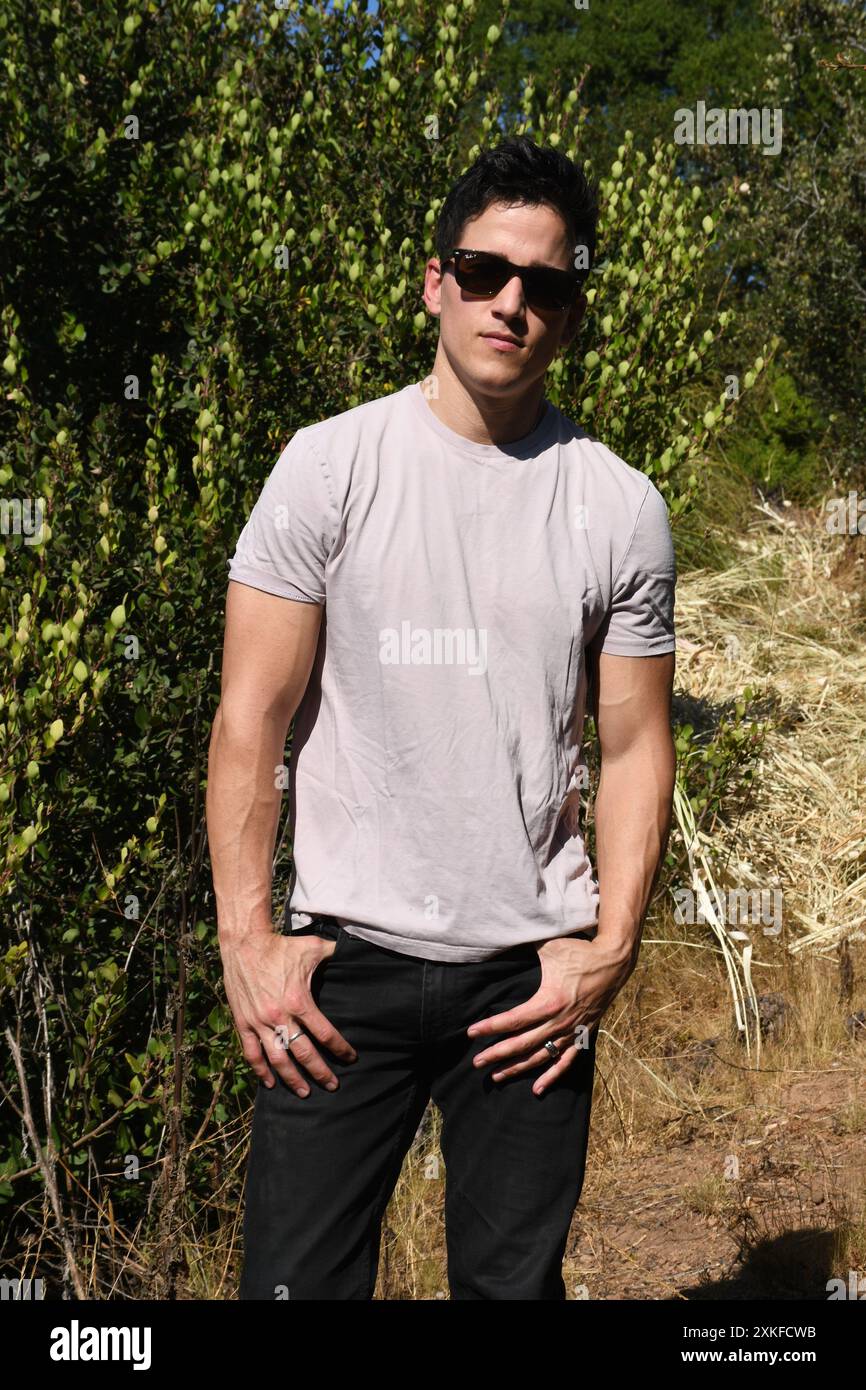 Beverly Hills, California, USA 21st July 2024 Actor Mike Manning poses ...