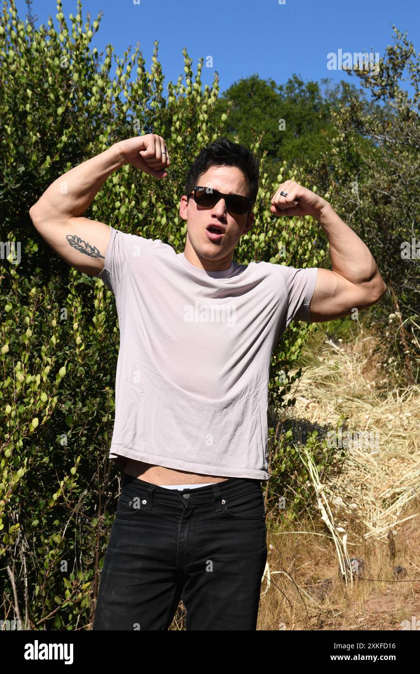 Beverly Hills, California, USA 21st July 2024 Actor Mike Manning poses ...