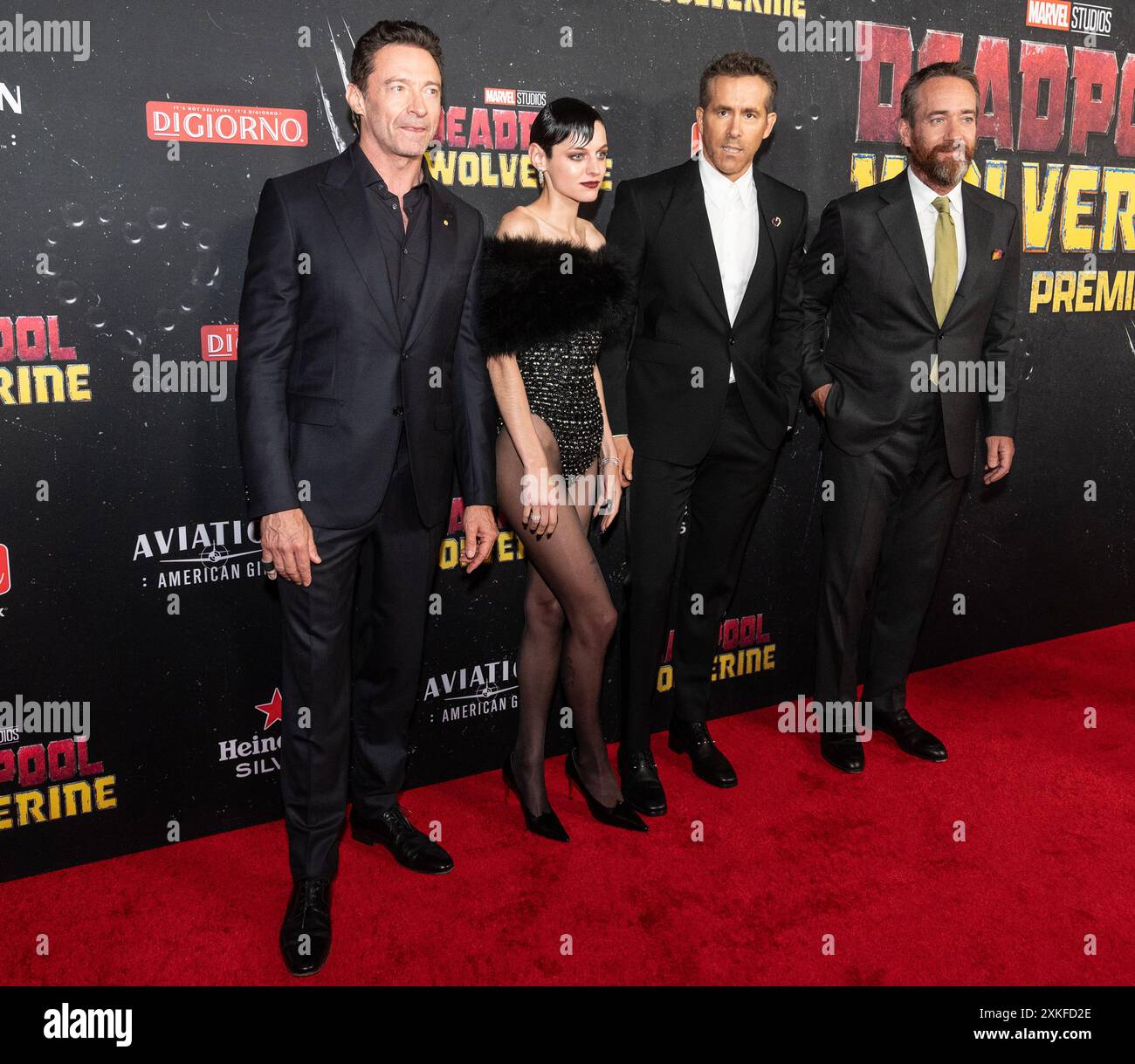 New York, United States. 22nd July, 2024. Hugh Jackman, Emma Corrin ...