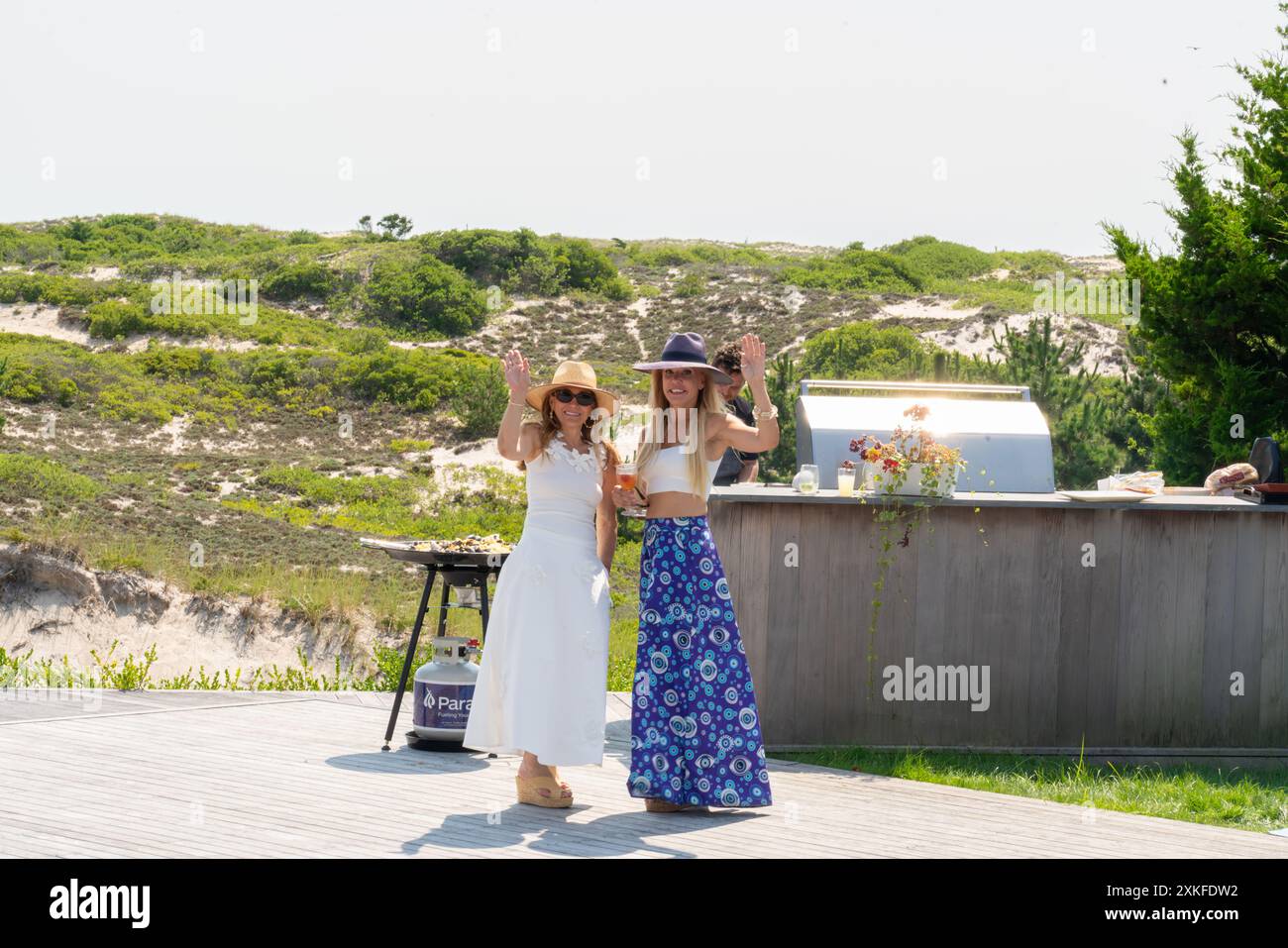 Luciana Pampalone and Maria Fishel attend Frederick Anderson Hamptons ...