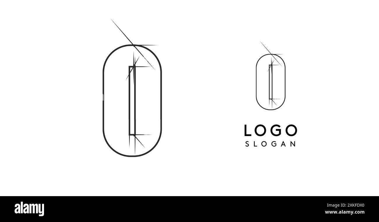 Letter O pencil drawn, architectural blueprint logo design ...