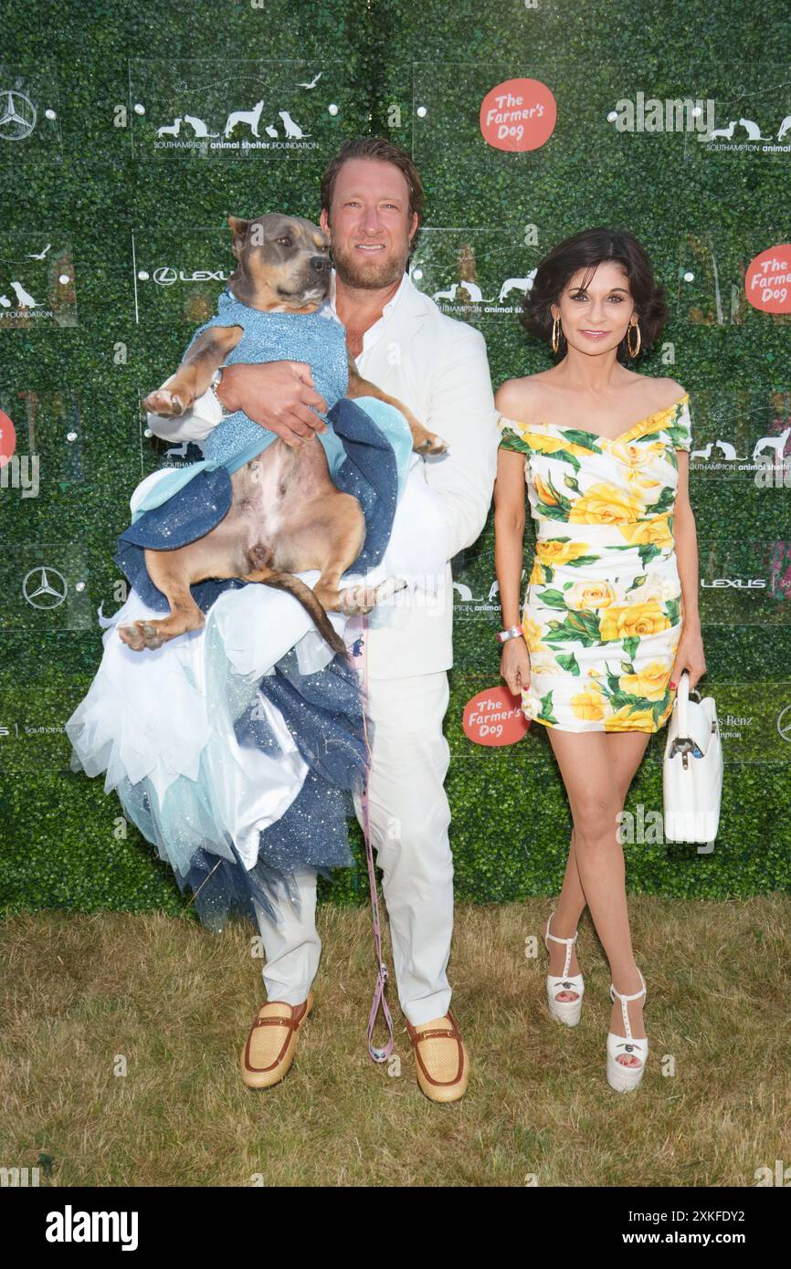 Dave Portnoy, Miss Peaches and Julia Haart attends the 2024 Southampton ...