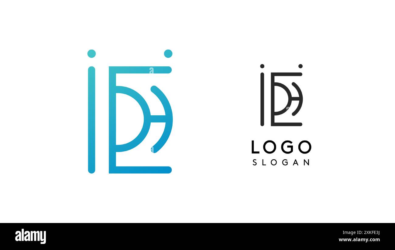 Tech inspired logo hi-res stock photography and images - Alamy