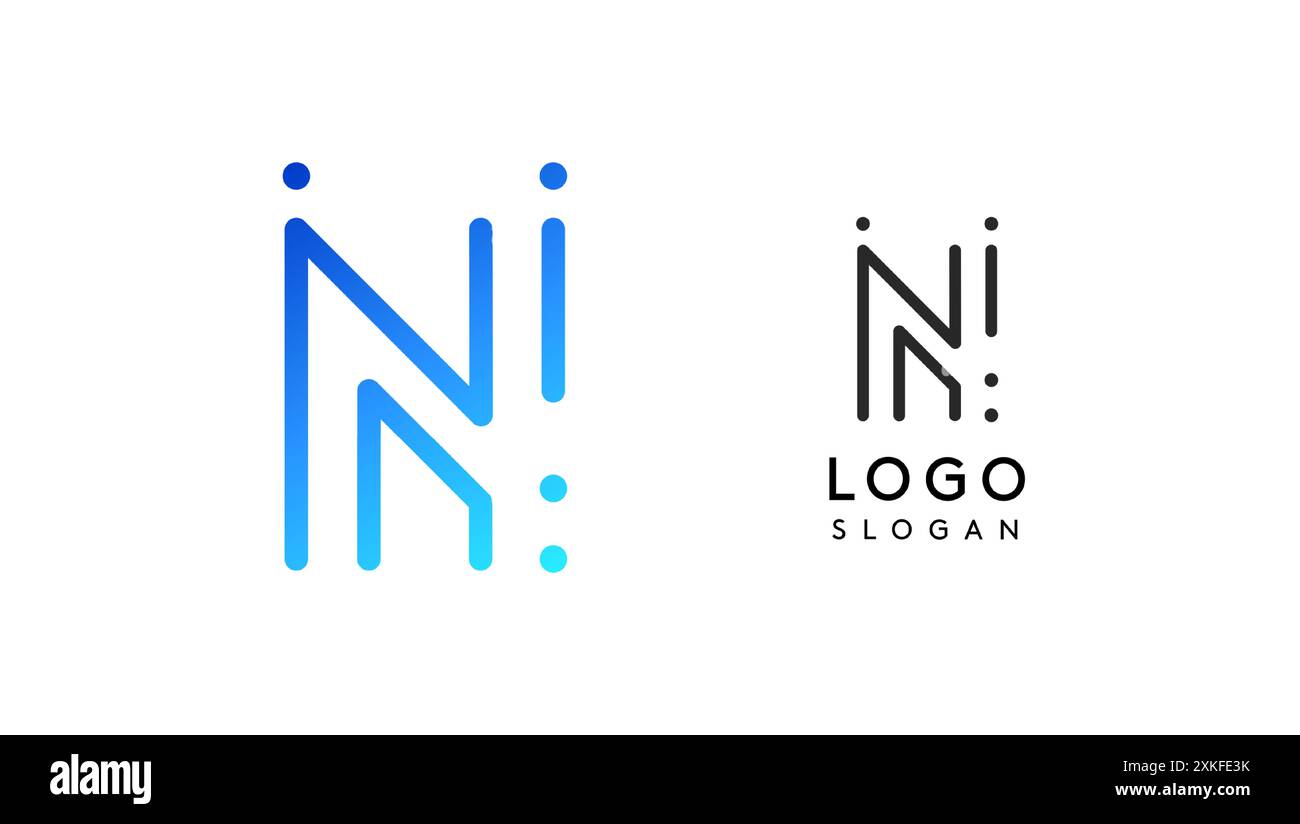 Tech inspired logo hi-res stock photography and images - Alamy