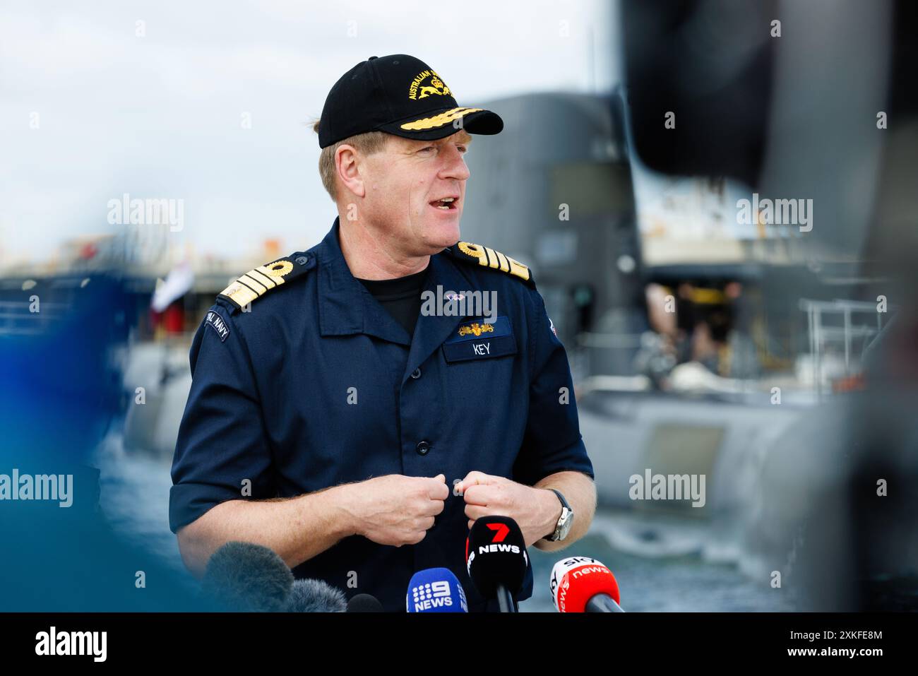 Perth, Australia. 23rd July, 2024. UK Royal Navy First Sea Lord and ...
