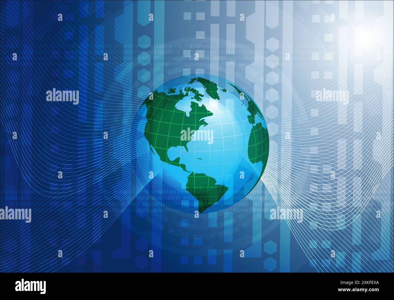Digital world data space dots hi-res stock photography and images - Alamy