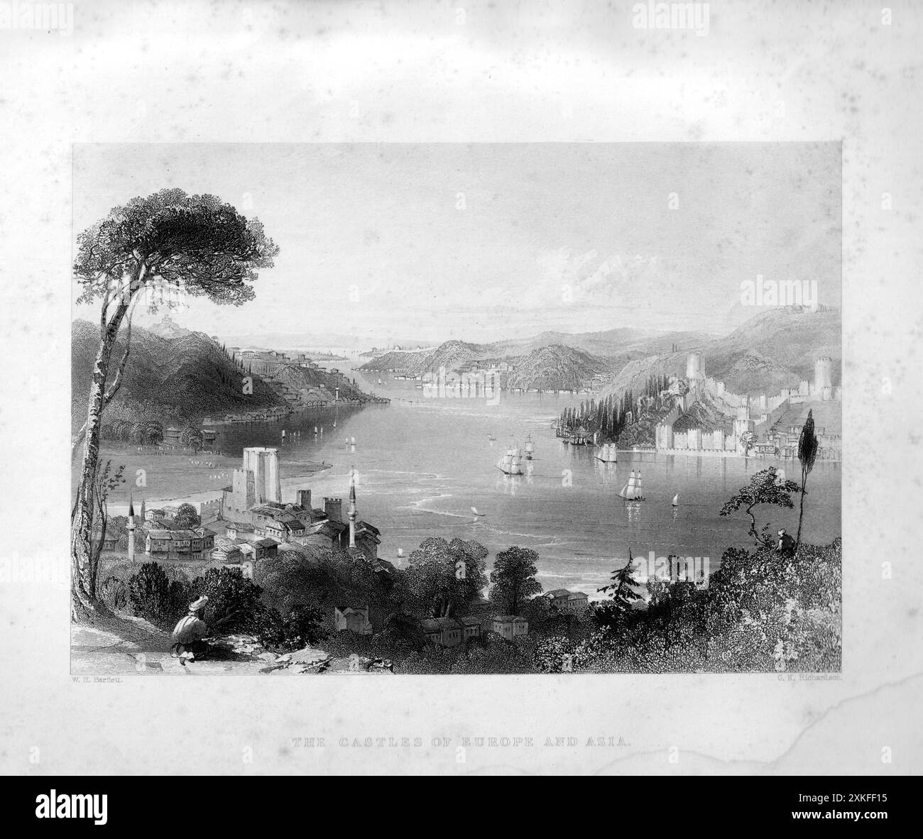 The Castles of Europe & Asia, 1838 - Engraving by George K. Richardson after William Henry ...