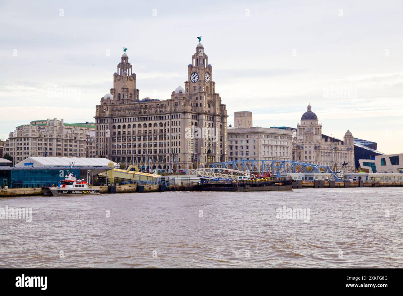 Cityscape of waterfront in Liverpools city, England Stock Photo - Alamy