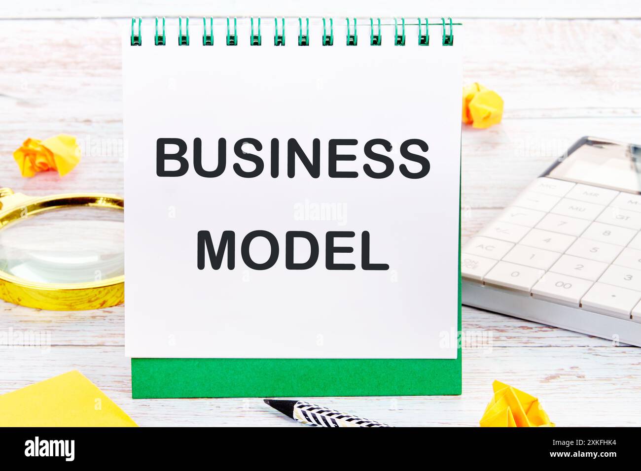 Copy space. Conceptual business model symbol. Business model message ...