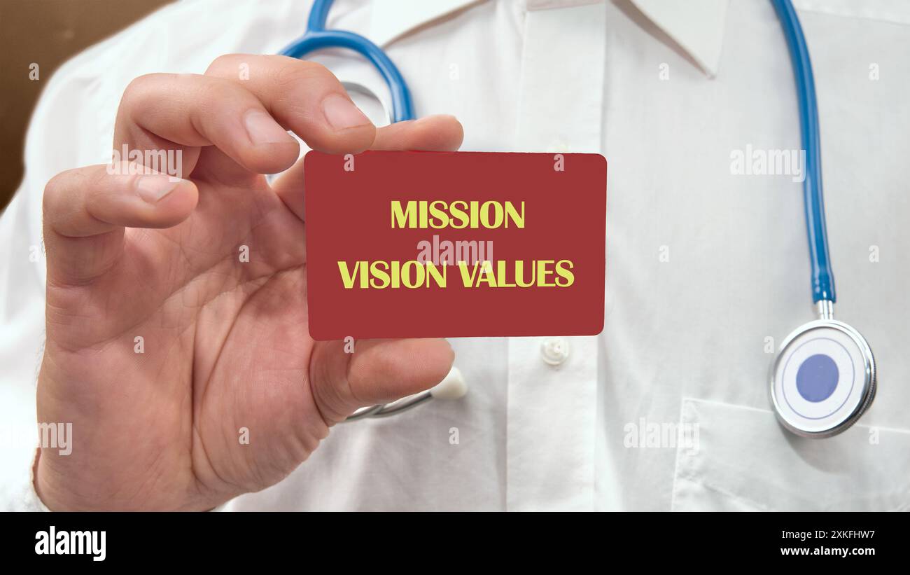 Mission vision values symbol. Concept words Mission Vision Values on a ...
