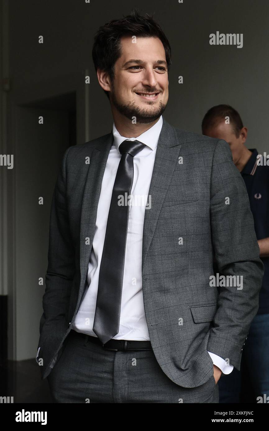 Jambes, Belgium. 23rd July, 2024. Walloon Minister President Adrien ...
