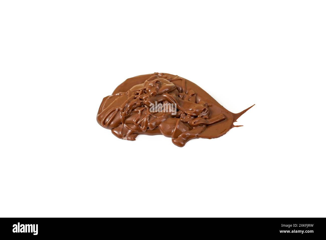 Melted chocolate pouring close up Cut Out Stock Images & Pictures - Alamy