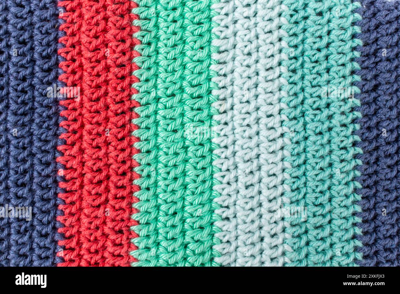 Vertical multi colored crochet lines pattern, abstract background Stock ...