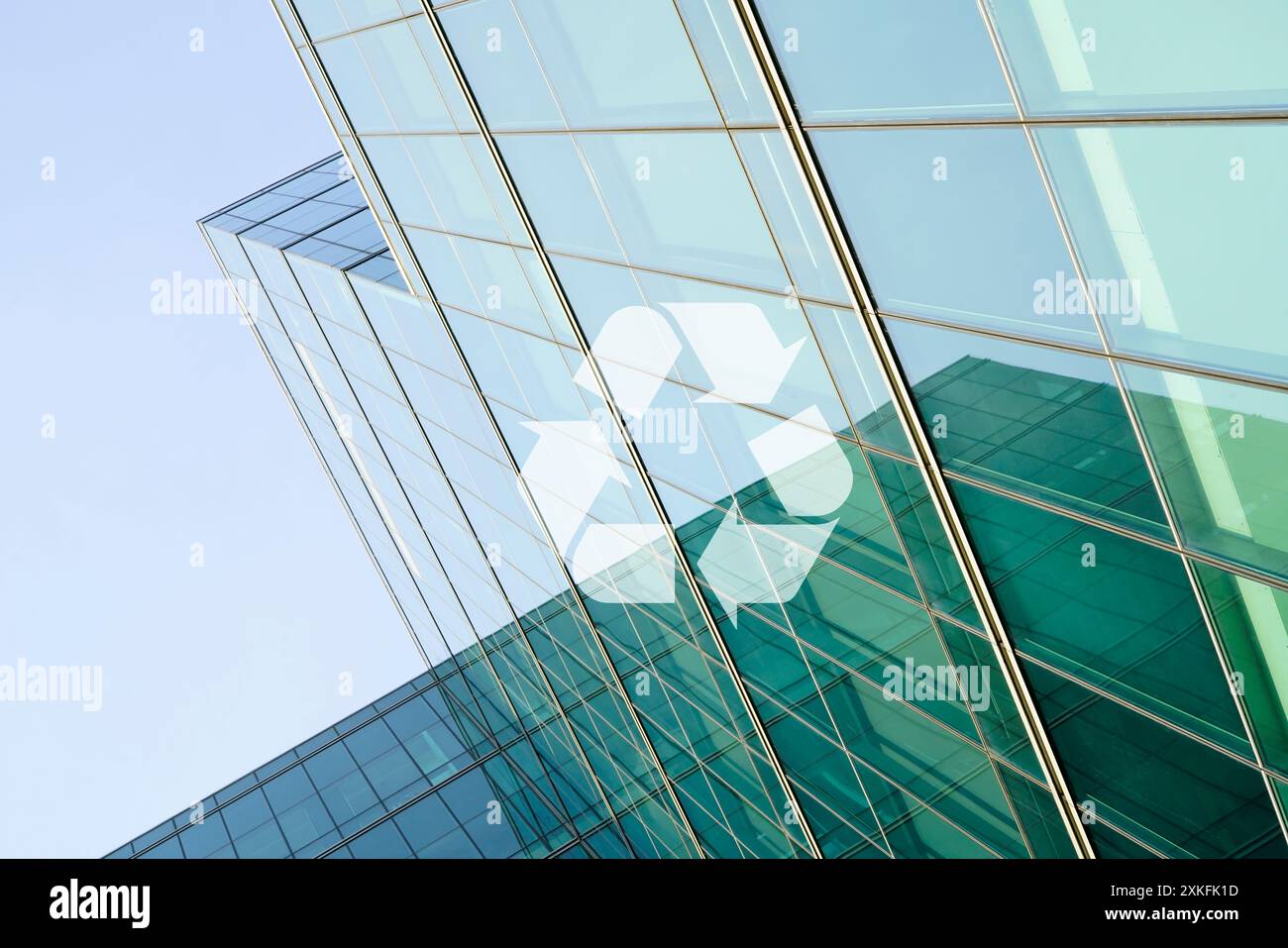 Green building design with renewable technology. Waste reduction ...