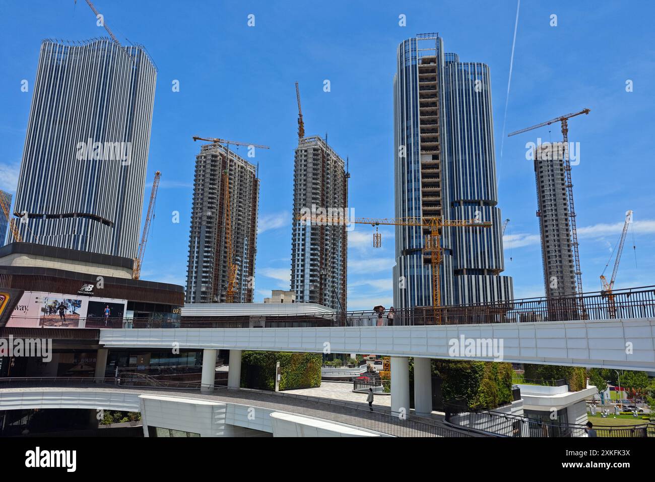 SHANGHAI, CHINA - JULY 23, 2024 - Several high-rise residential and ...
