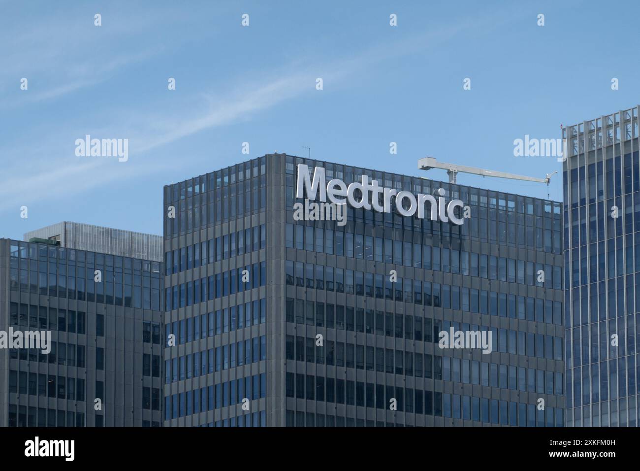 SHANGHAI, CHINA - JULY 23, 2024 - The office building of Medtronic Inc ...