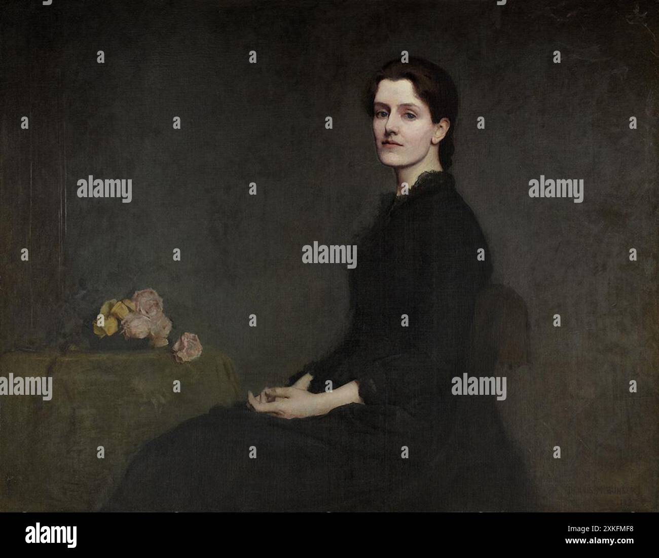 Anne Page painting by Dennis Miller Bunkerv - American painter and ...