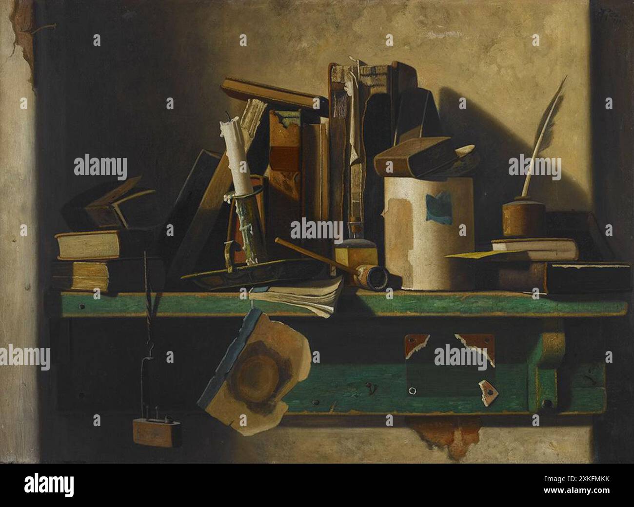 Old Companions painting by John Frederick Peto Stock Photo - Alamy
